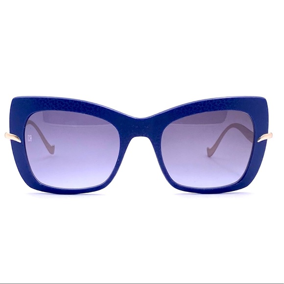 caroline abram | Accessories | Caroline Abram Paris Rhoda Blue Gold ...